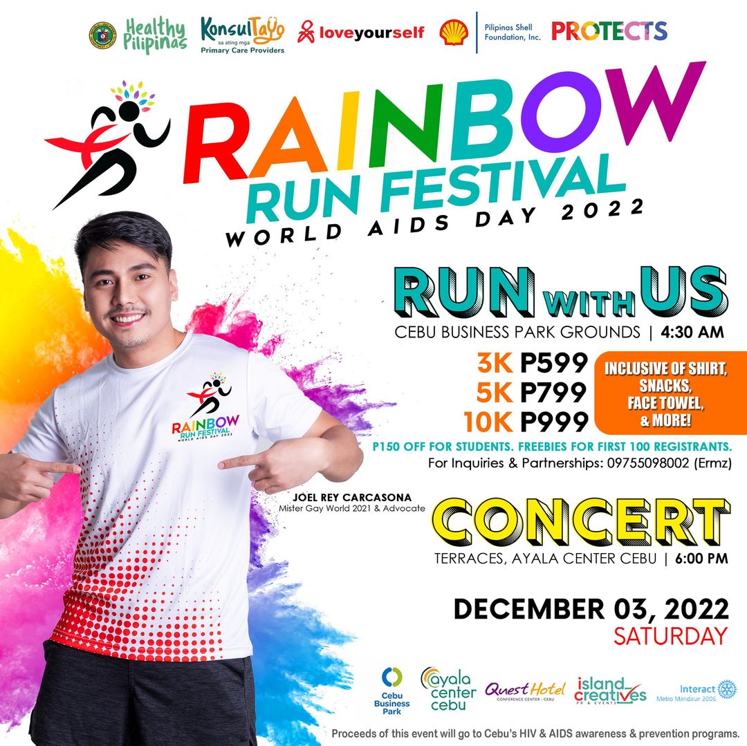 Cebu's Rainbow Run to kick off World AIDS Day 2022 - LoveYourself Inc.